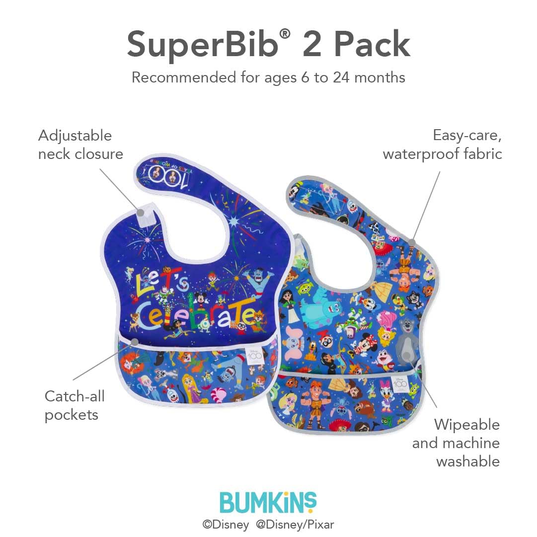 Snapklik.com : Disney Bibs For Girl Or Boy, SuperBib Baby And Toddler ...