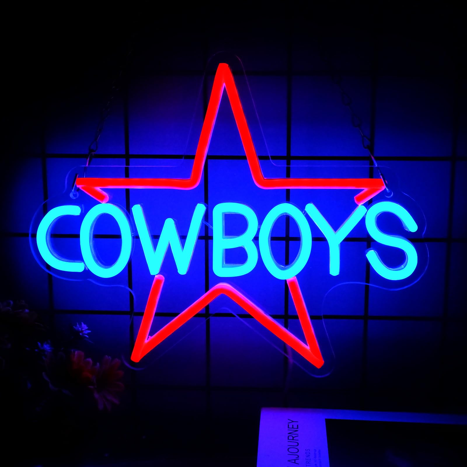 Amazon.com : Cowboy Neon Sign - Dimmer Cowboys Pentagram Neon Light 12. ...