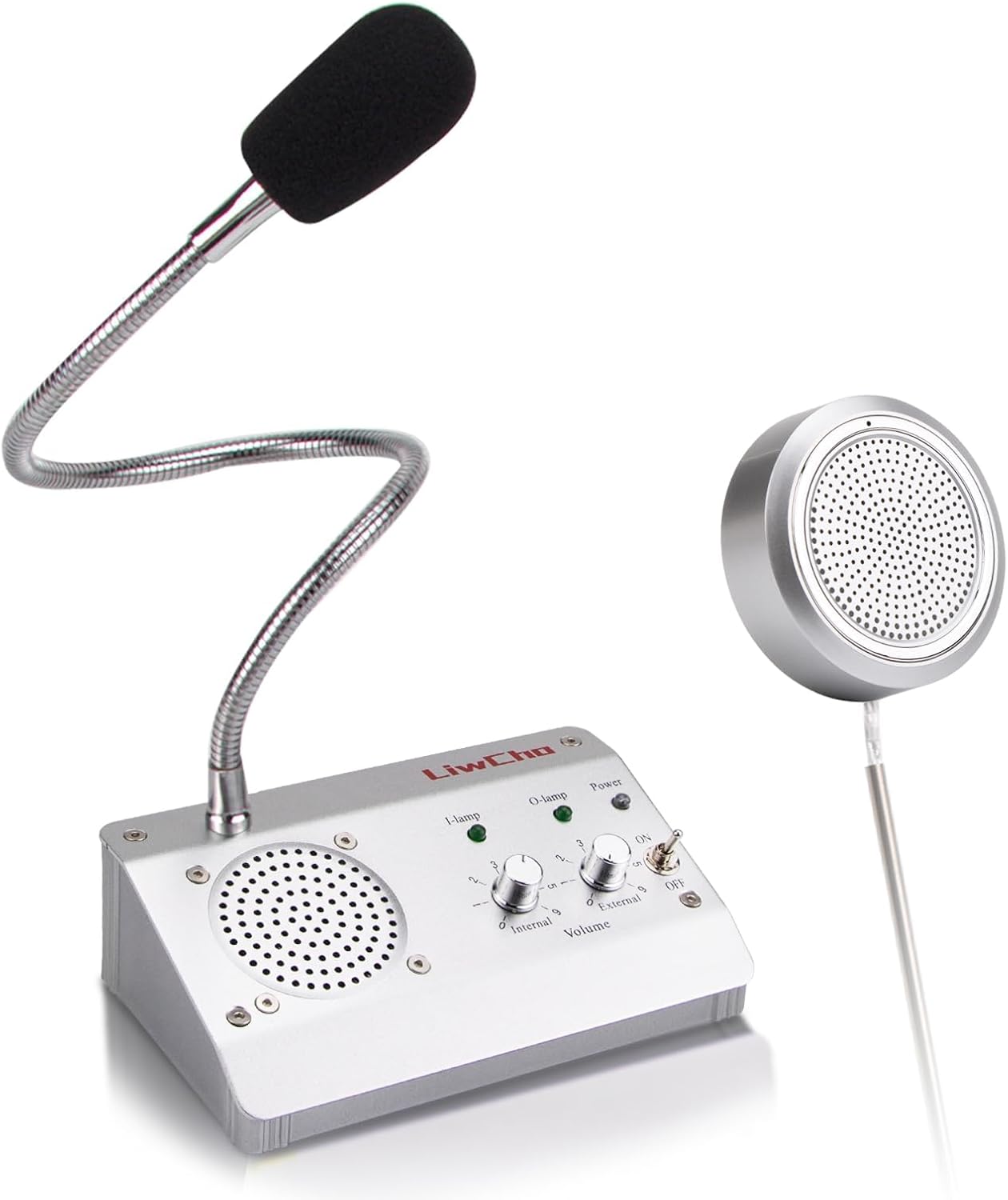 LiwCho 2-Way Window Intercom System,Dual-Way Intercom Speaker with ...