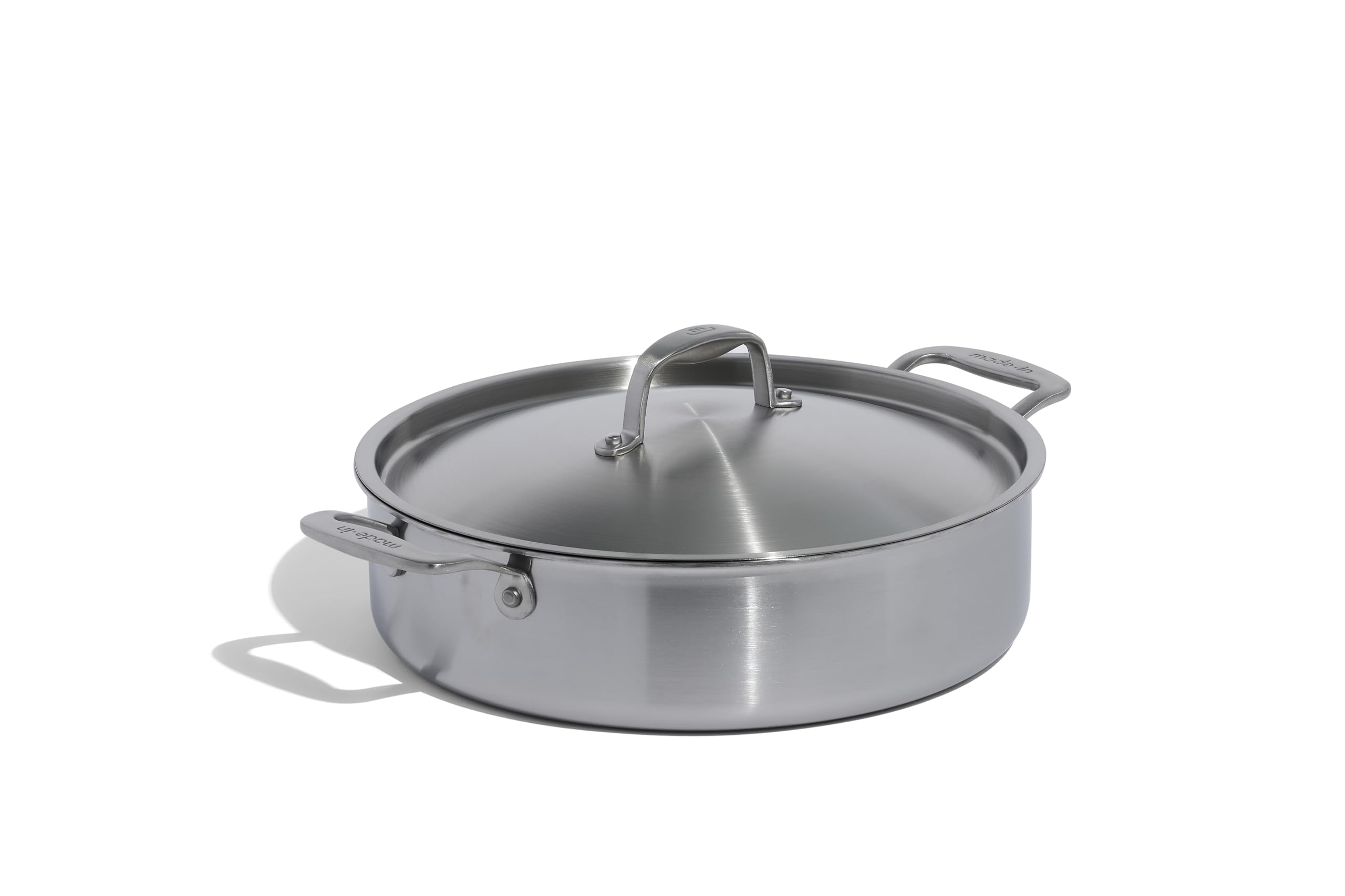 Made In Cookware - 6 Quart Stainless Steel Rondeau Pot w/Lid - 5 Ply ...
