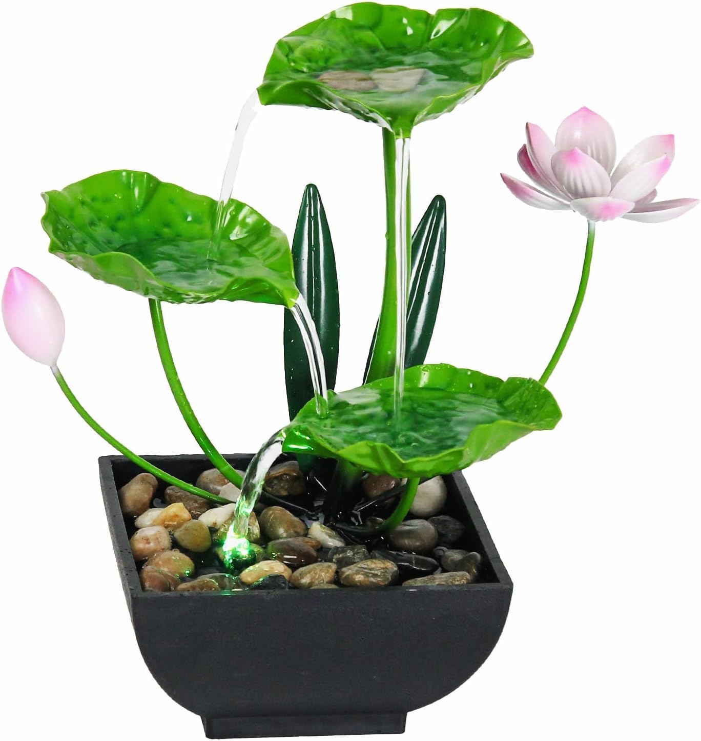 Amazon.com: YOQUATE Water Fountain Indoor Waterfall Fountain 3-Tier ...