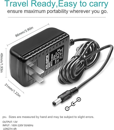 12V AC/DC Charger Power Supply Compatible for Seagate Hard Drive ...