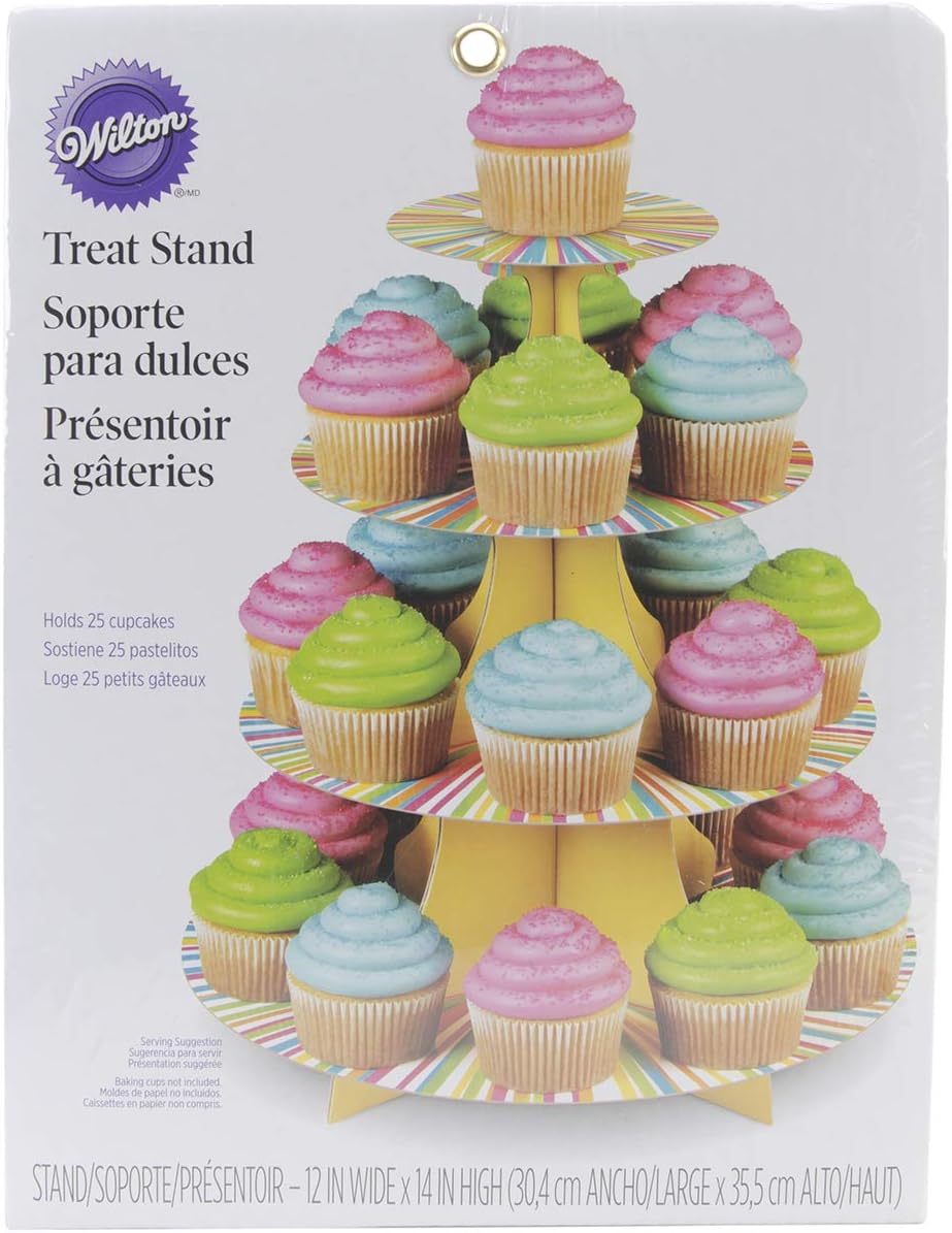 Amazon.com | Wilton Cupcakes `n More 24-Count 4-Tier Mini Dessert Stand ...