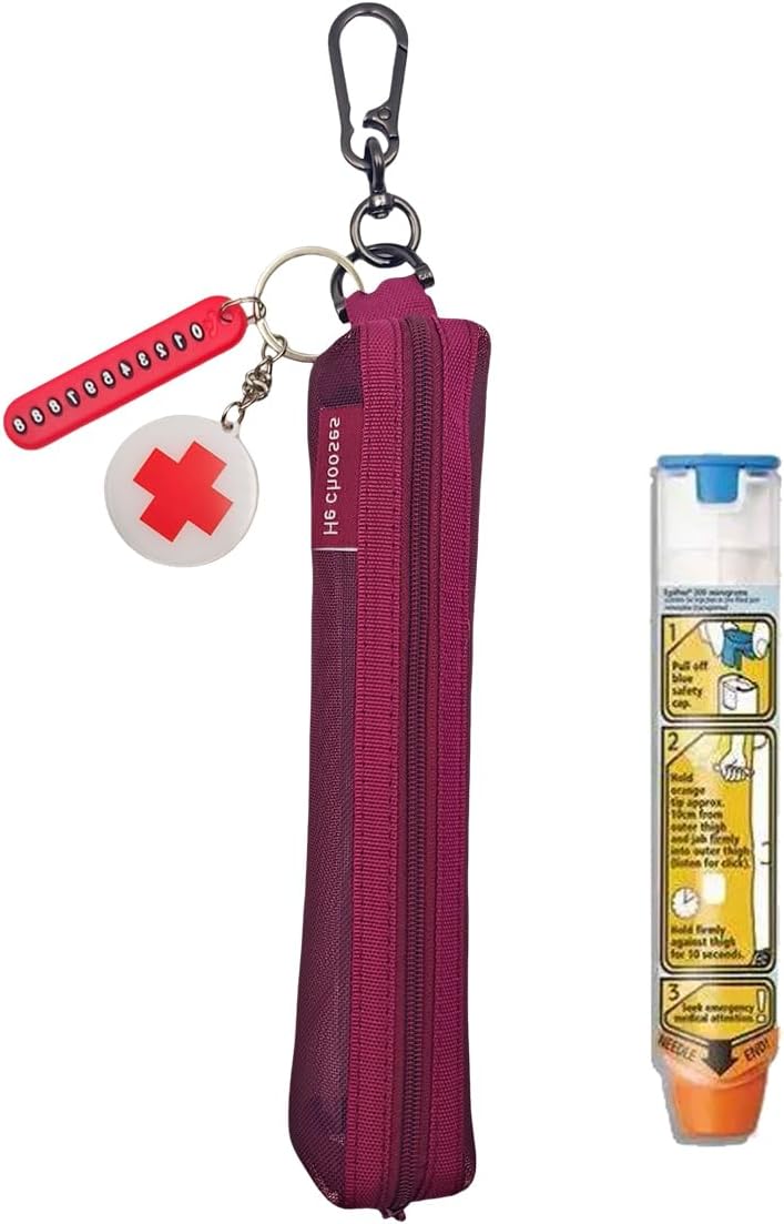 Amazon.com: MAGNEECH 1 Pack Mini Red Mesh Epi Pens Carrying Case EpiPen ...