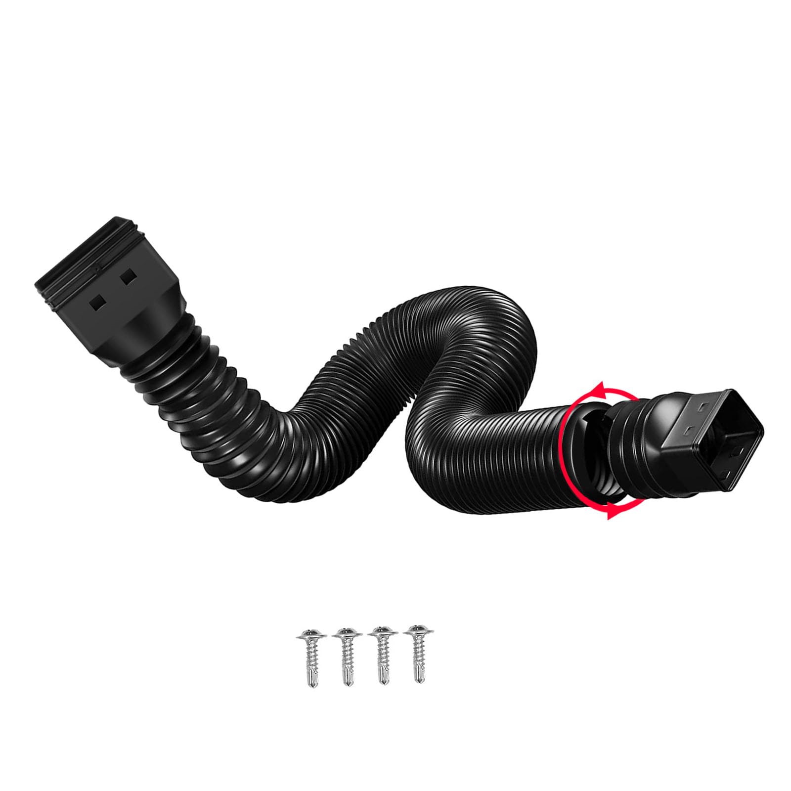 Buy Bamyli Rain Gutter Downspout Extension Flexible Down Spout Extender ...