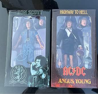 Amazon.co.jp: ACDC Angus Young Bon Scott Figure, Set of 2 : Toys & Games