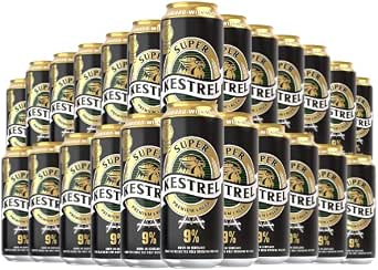 Kestrel Super Premium Lager | 500 ml Cans | Pack of 24 | Beer case for ...