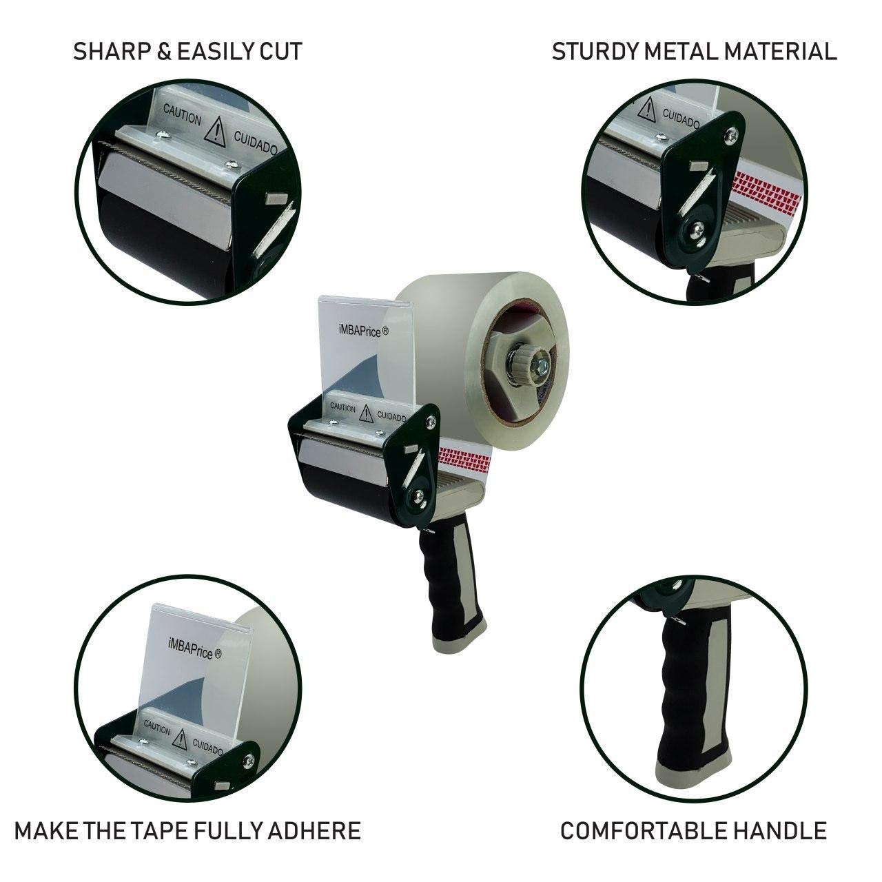 Tape Gun For Packing Boxes Uline H-596 Heavy Duty Tape Dispenser - 3 ...