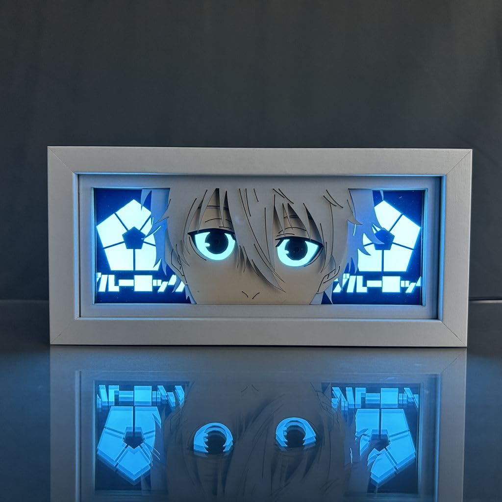 Hongjieya Blue Lock Anime Lamp Seishiro Nagi Figure for Bedroom Decor ...