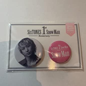 Amazon.co.jp: SnowMan Daisuke Sakuma 1st Anniversary Can Badge : Toys ...