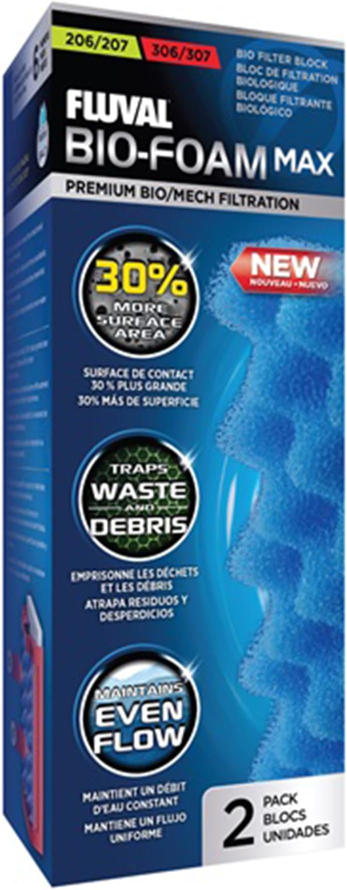 Fluval 106/7 and 206/7 Filter Nitrite Remover Pad : Amazon.co.uk: Pet ...