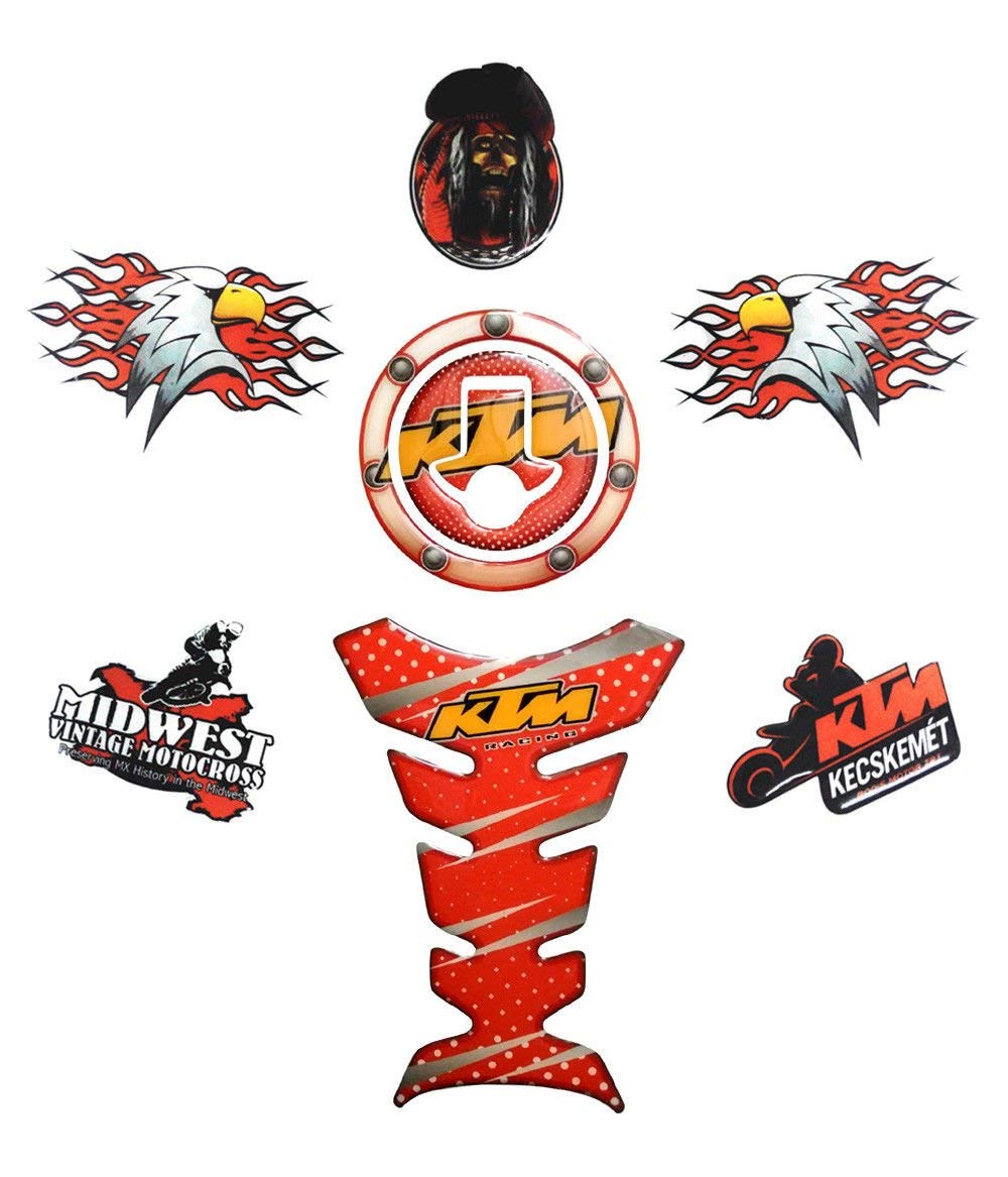 visionrabbit Combo KTM RC Duke 10 Customize Vinyl Frame Tank Pad Fuel ...