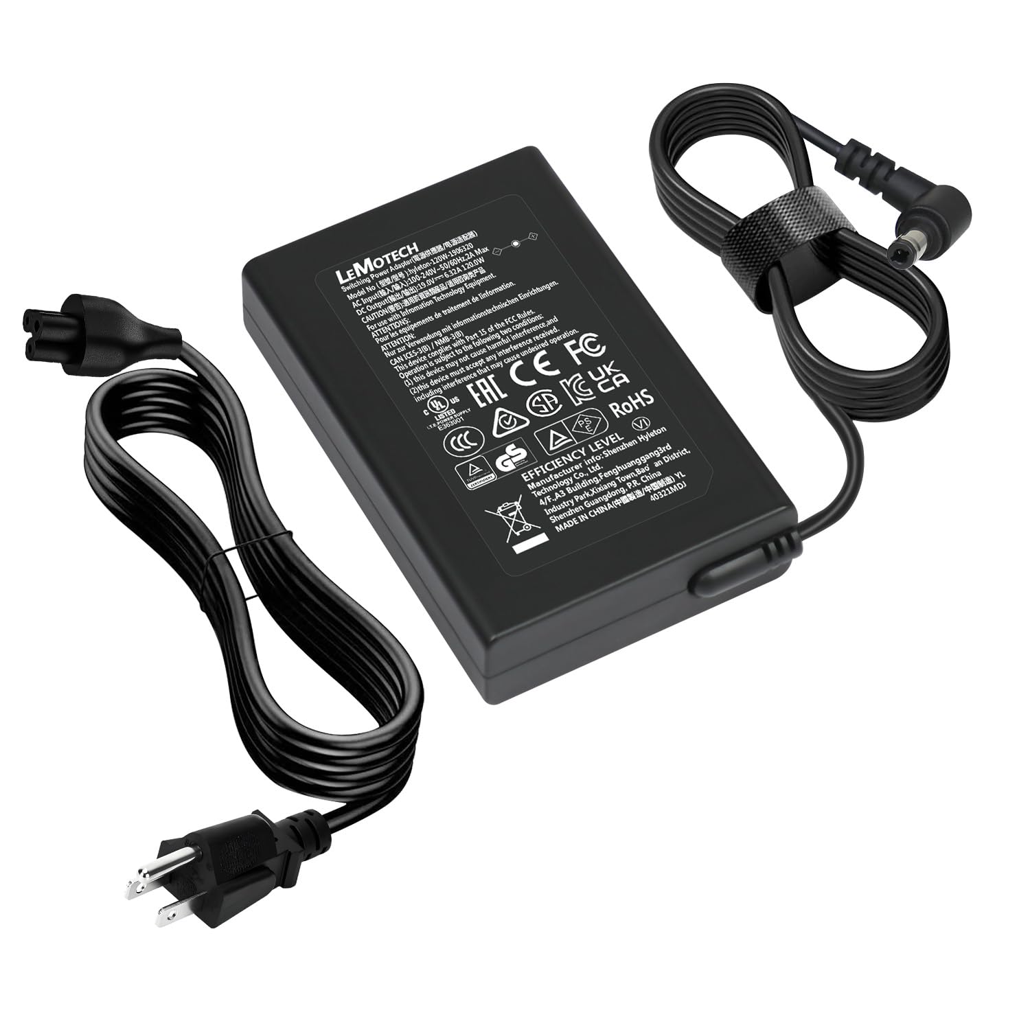 Amazon.com: LeMotech 19V 120W UL Listed Charger for Mini PC GEEKOM Mini ...