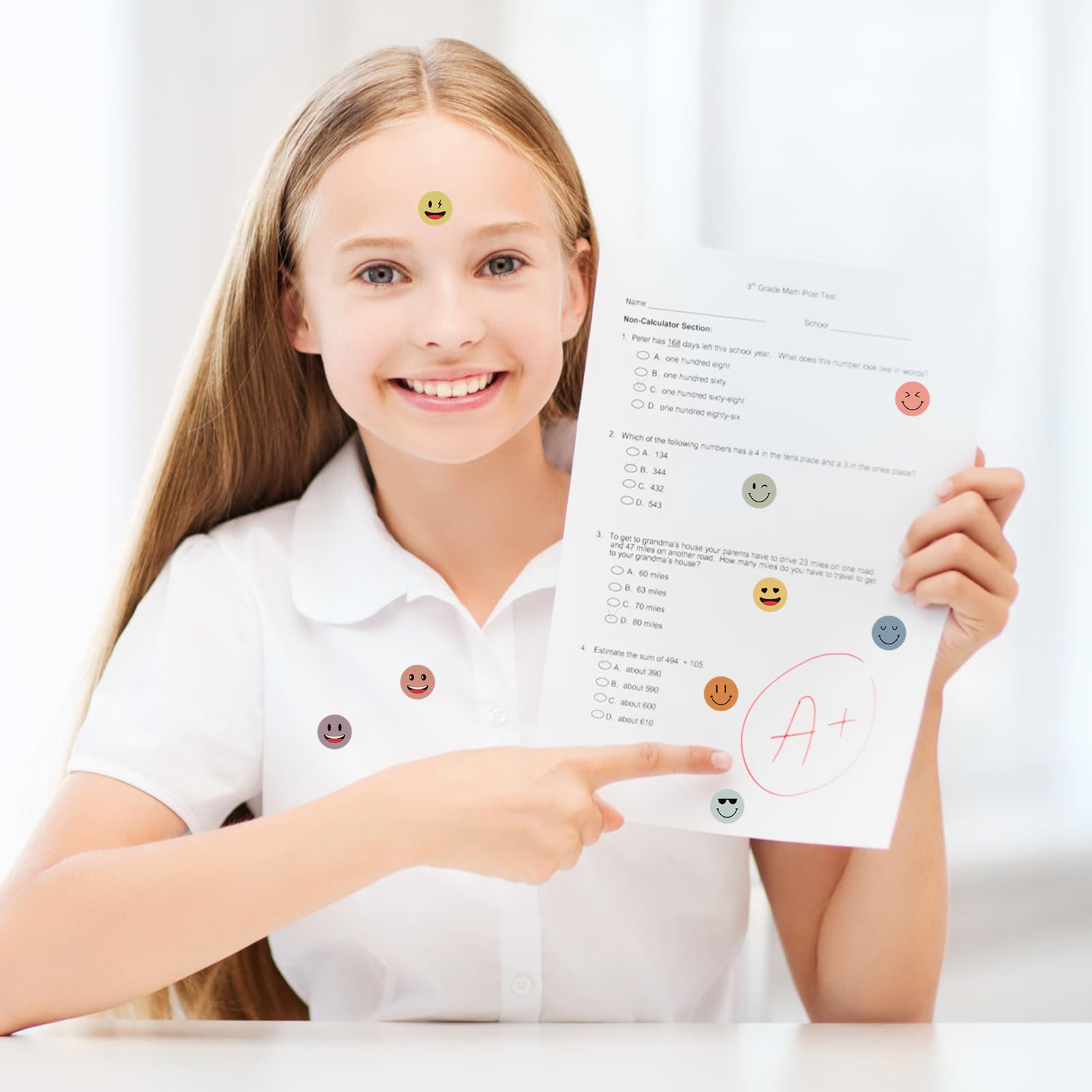 Snapklik.com : 6000 Boho Style Happy Face Stickers - Mini Round Smile ...