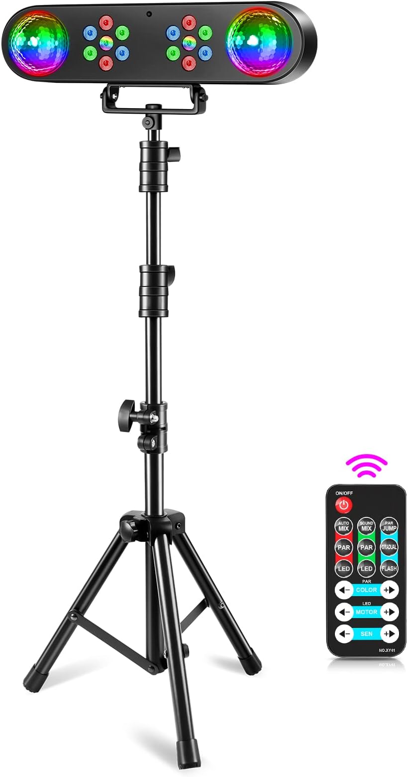 Amazon.com: DJ Lights with Stand, Disco Ball Party Light, DJ Lights Set ...