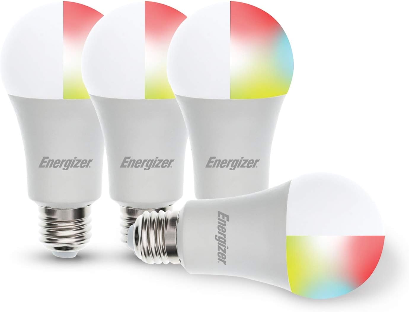 Energizer Connect Smart A19 LED White & Multi-Color RGB Light Bulb with ...