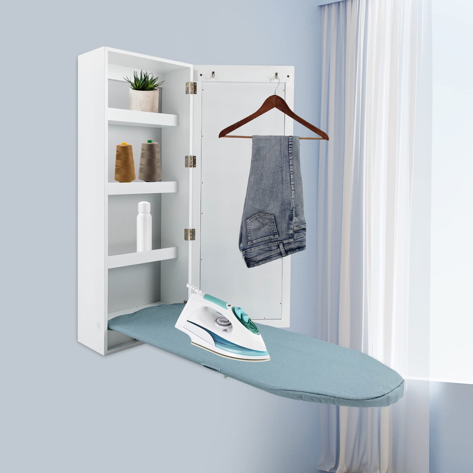 Wall Mounted Ironing Board Plans SEI Furniture Wall Mounted Ironing