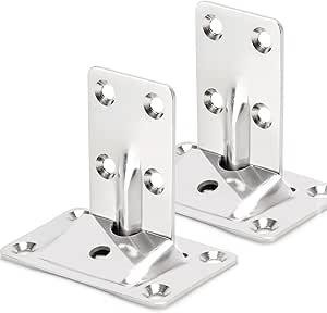 Amazon.com: 2 Sets Stainless Steel Removable Table Bracket, Strong ...