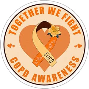 Amazon.com: COPD Warrior Sticker Together We Fight COPD COPD Orange ...