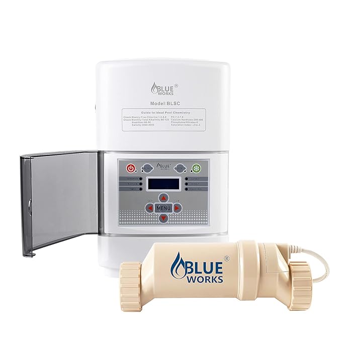 Buy BLUE WORKS Salt Water Pool Chlorine Generator System BLSC ...