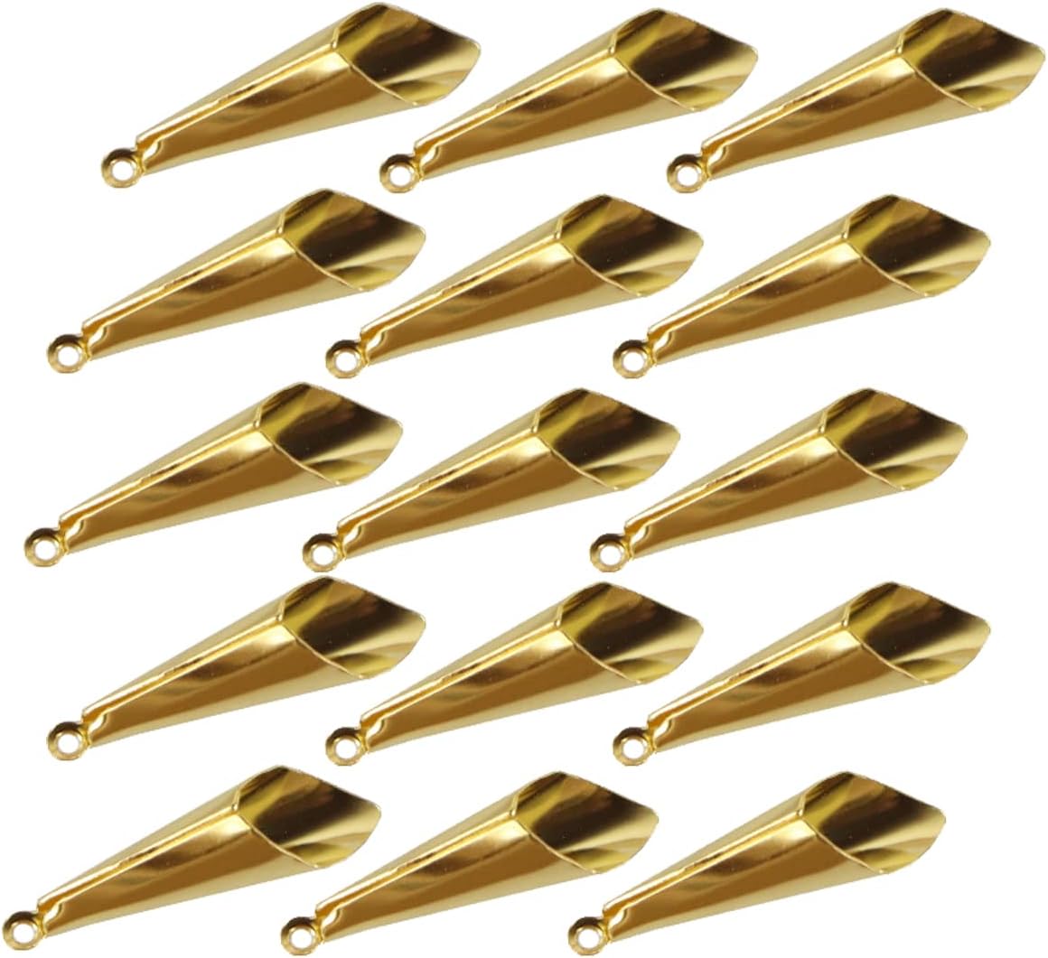 Amazon.com: 100 Pcs Long Flower Bead Caps Hollow Bead Caps Spacers Cone ...