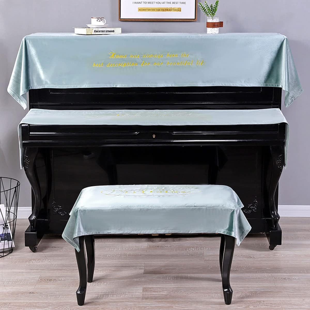Amazon.com - KORELI Upright Piano Cover Electric Piano Top Cover 3 ...