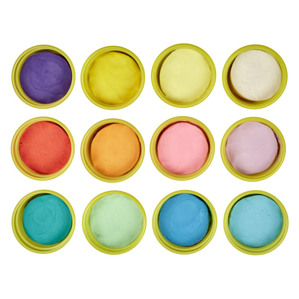 Play-Doh Bulk Spring Colours 12-Pack of Non-Toxic Modelling Compound ...