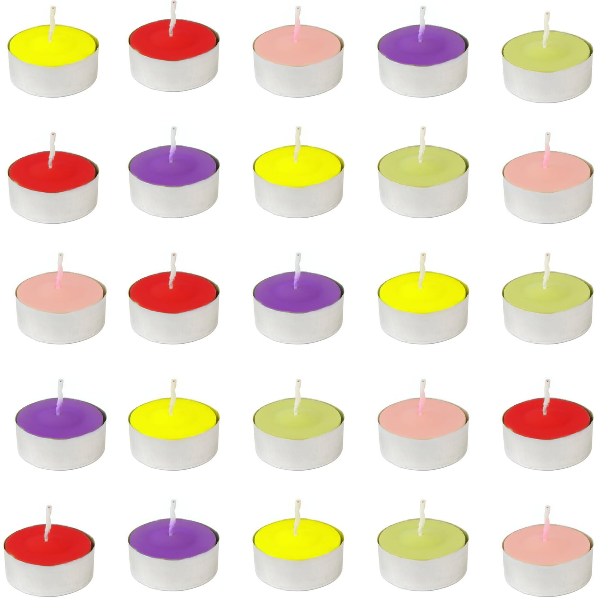 TeaLights Candles Multi Color, Tea light Candles, Multi Color Diya ...