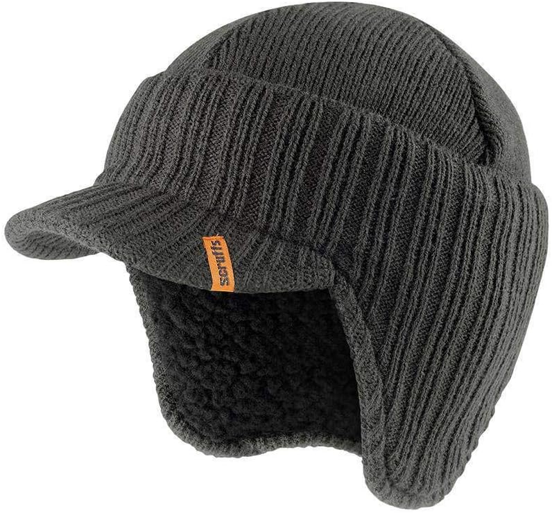 Scruffs T54305 Peaked Knitted Hat Graphite : Amazon.co.uk: Fashion