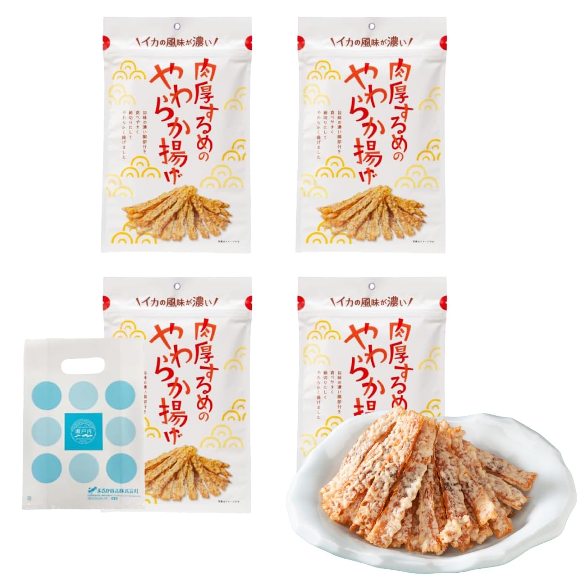 Amazon | 【まるか食品公式通販】するめ揚げ 肉厚するめのやわらか揚げ