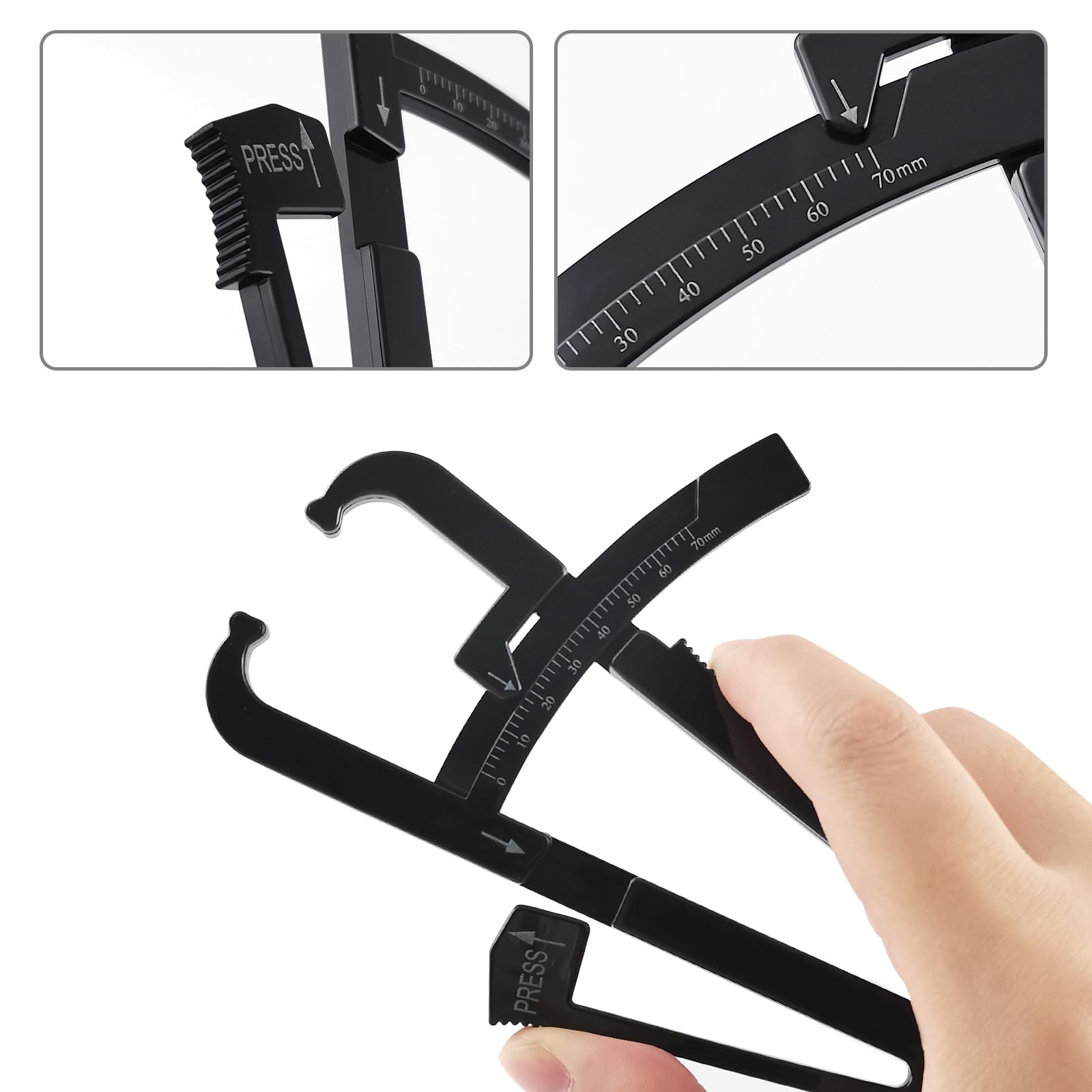 Snapklik.com : Quacc Body Fat Caliper, Skinfold Calipers