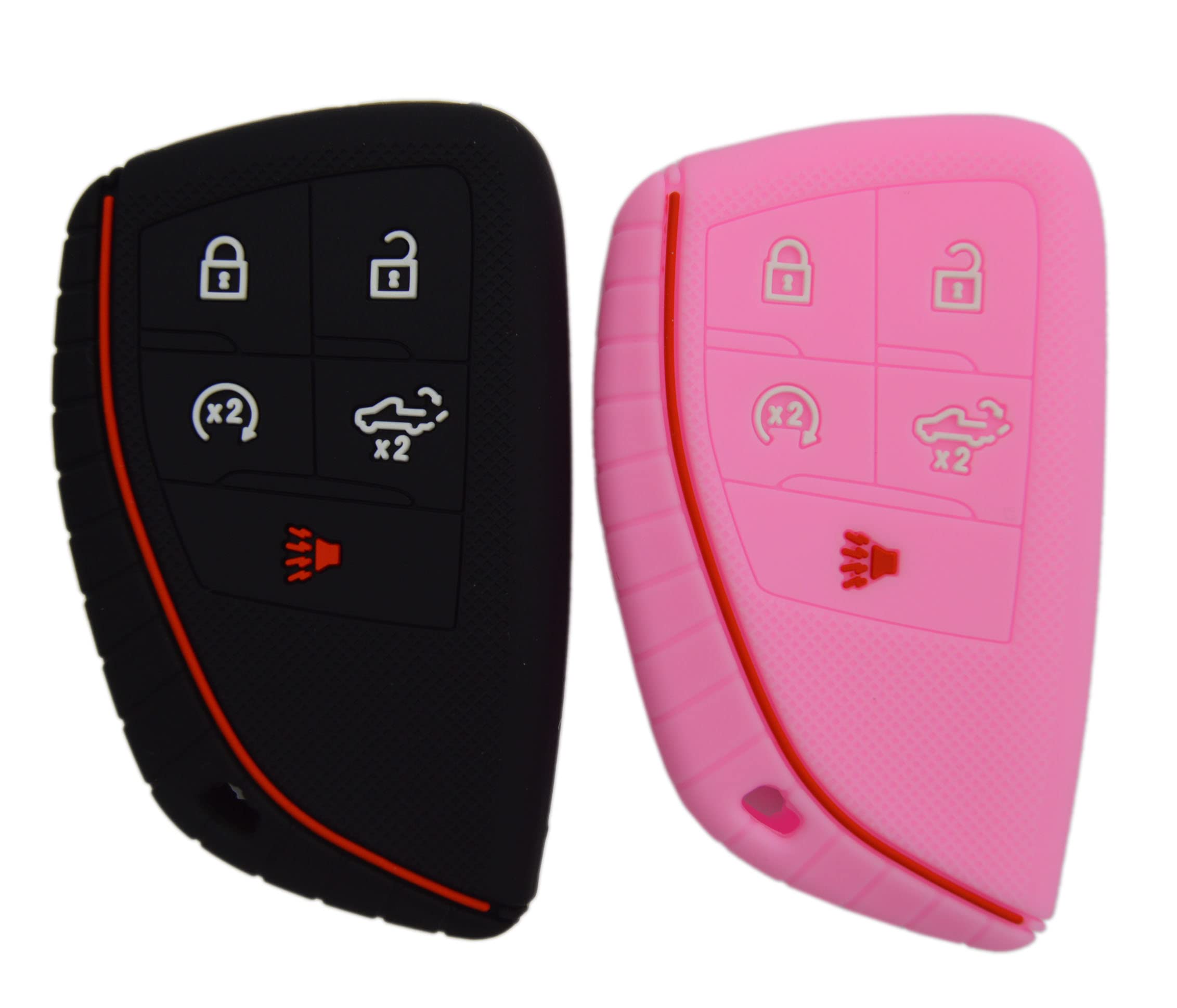Amazon.com: Silicone Rubber Key Fob Cover Case Protector for Chevrolet ...