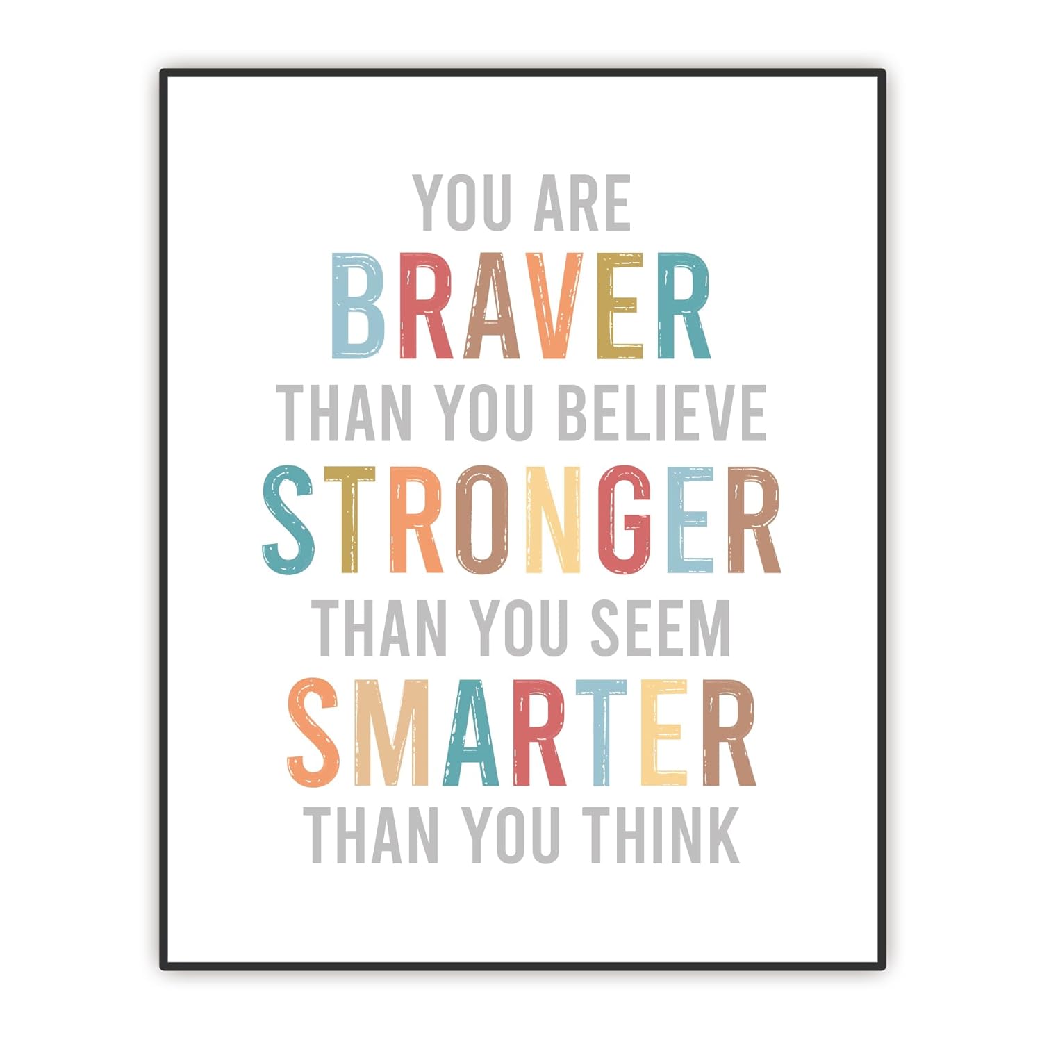 Amazon.com: You Are Braver Than You Believe, Inspirational Quote Kids ...