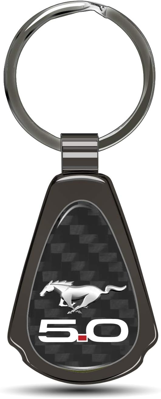 Amazon.com: Ford Mustang GT Black Tear Drop Key Chain : Automotive