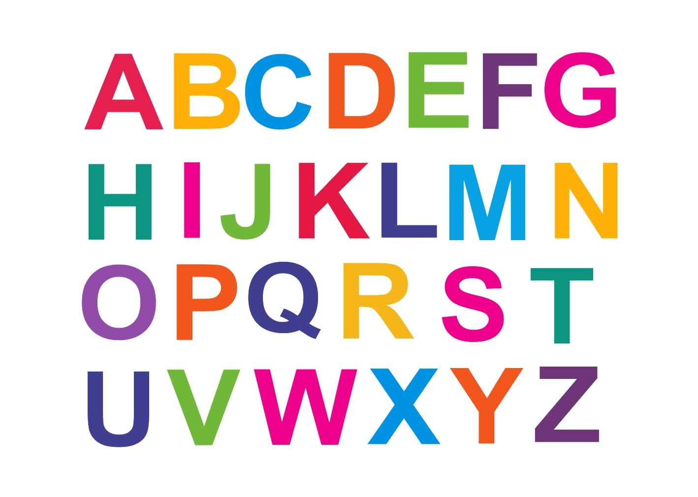 Akki World Kids ABCD Alphabet Letters Large Educational Wall Stickers ...