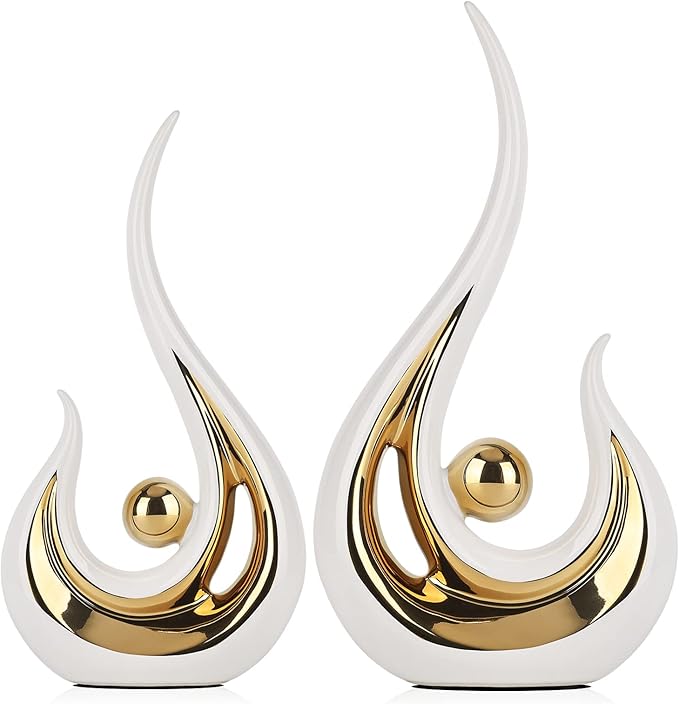 LCCCK Modern Abstract Art Ceramic Decor Statues and Sculptures