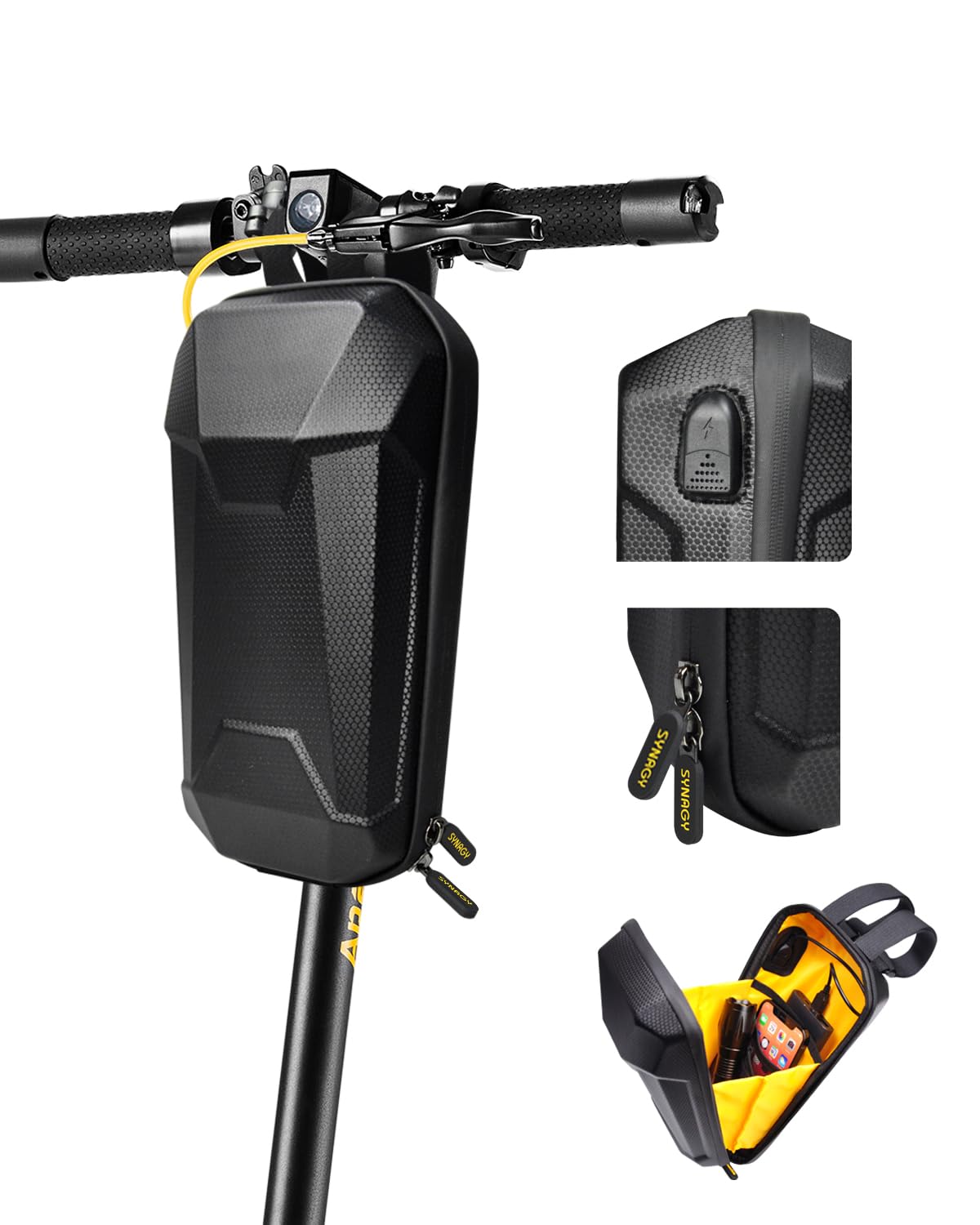 Scooter Storage Bag with USB Charging Port, Adults Electric Scooter ...