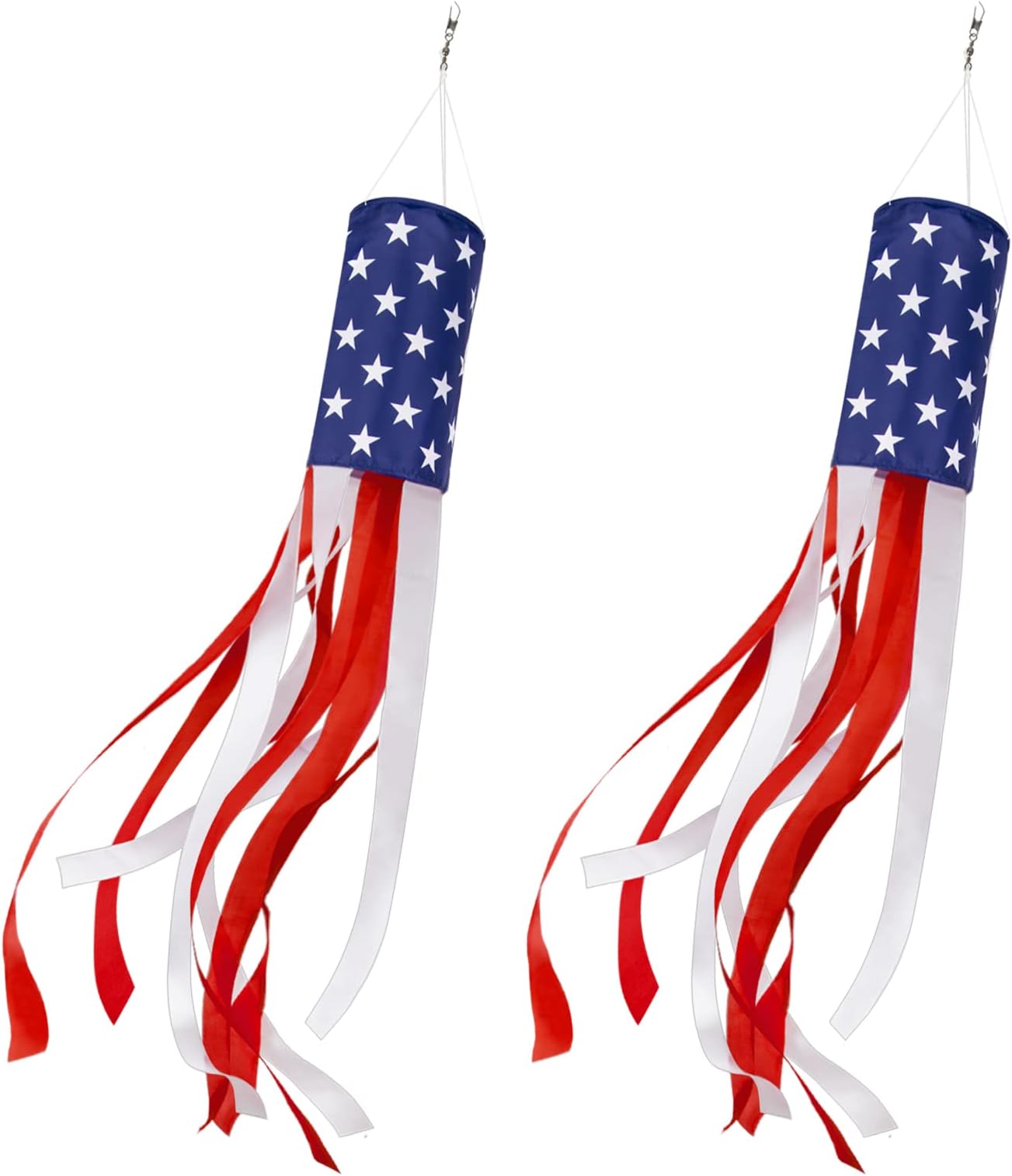 Amazon.com : Attmu 2 Pack 60 Inch American Wind Sock Heavy Duty, 4th of ...