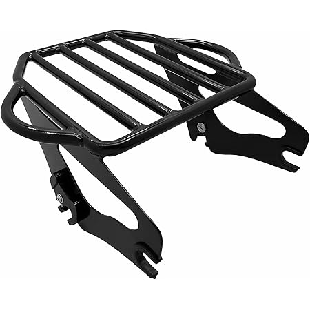 Amazon.com: Detachable King Size 2-UP Luggage Rack Fits for Harley ...