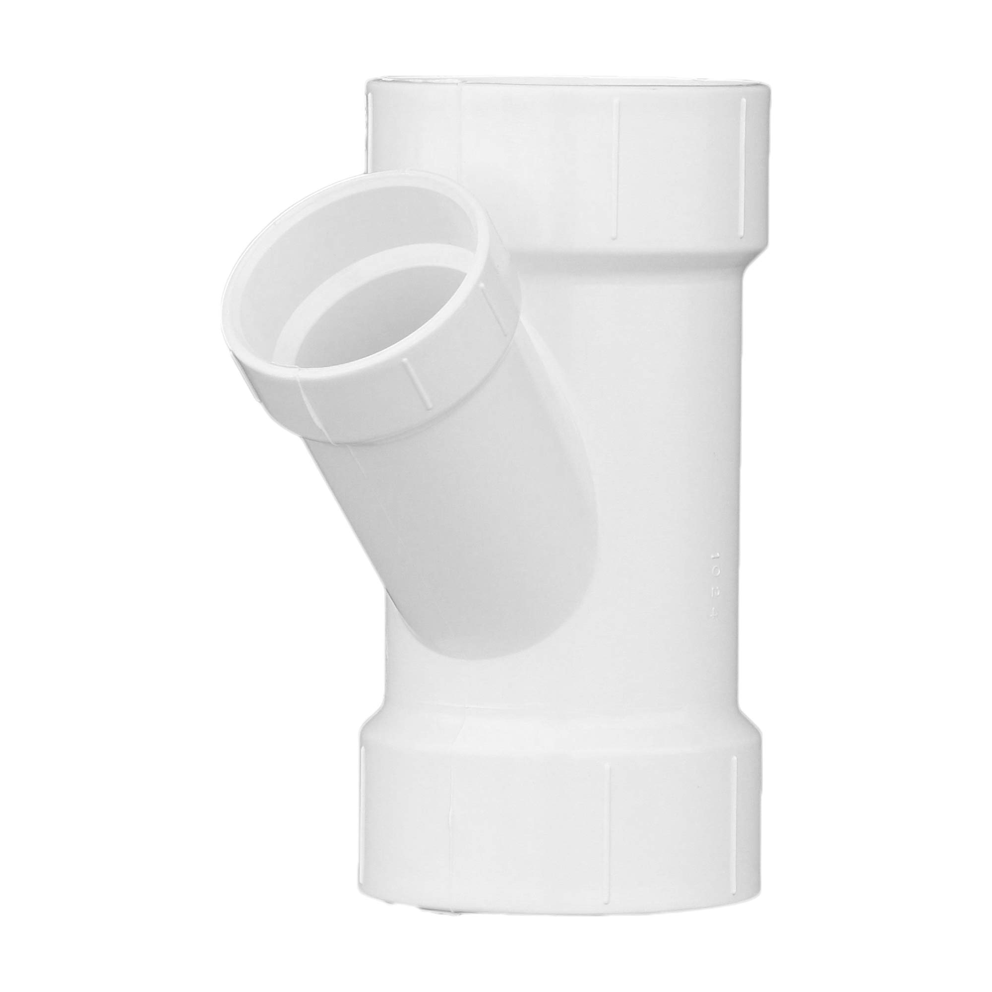 Charlotte Pipe 3" X 3" X 2" Wye Pipe Fitting - Reducing Schedule 40 PVC ...