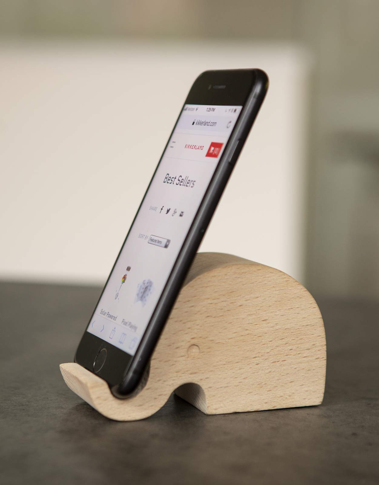 KIKKERLAND Beechwood Elephant Novelty Phone Holder Stand: Amazon.co.uk ...