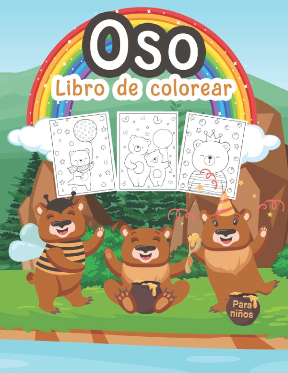 Oso Libro De Colorear Para Ninos Gran Libro De Osos | Desertcart GB
