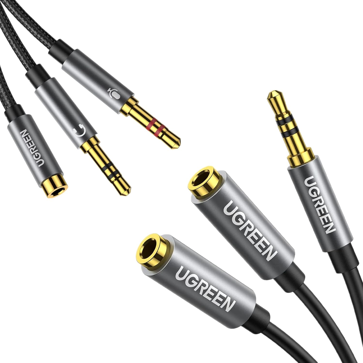 Amazon.com: UGREEN 3.5mm Audio Splitter, Dual Ports for Headphones and ...