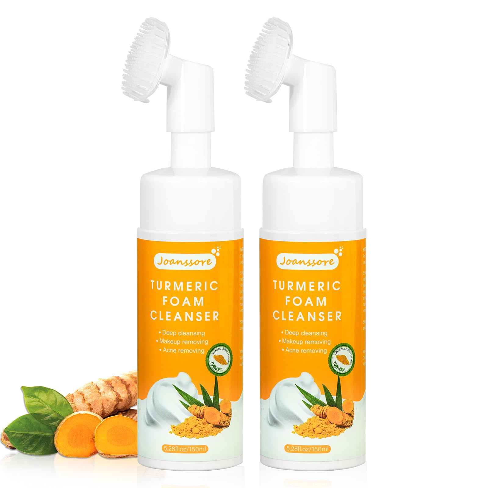 Amazon.com: Joanssore 2Pcs Turmeric Facial Cleanser, Turmeric Face Wash ...
