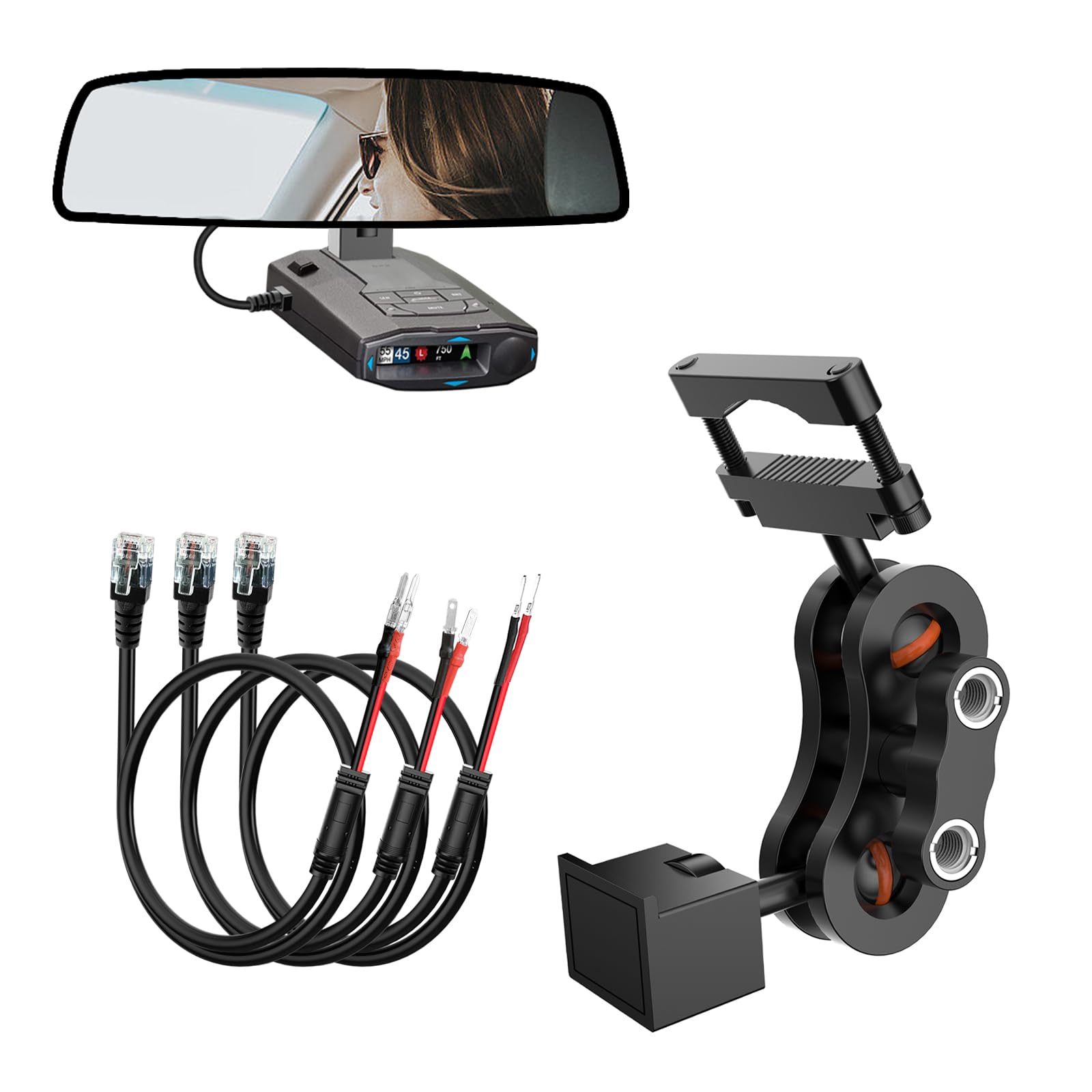 Amazon.com: Radar Detector Mount,Rearview Mirror Rod Radar Mounting ...