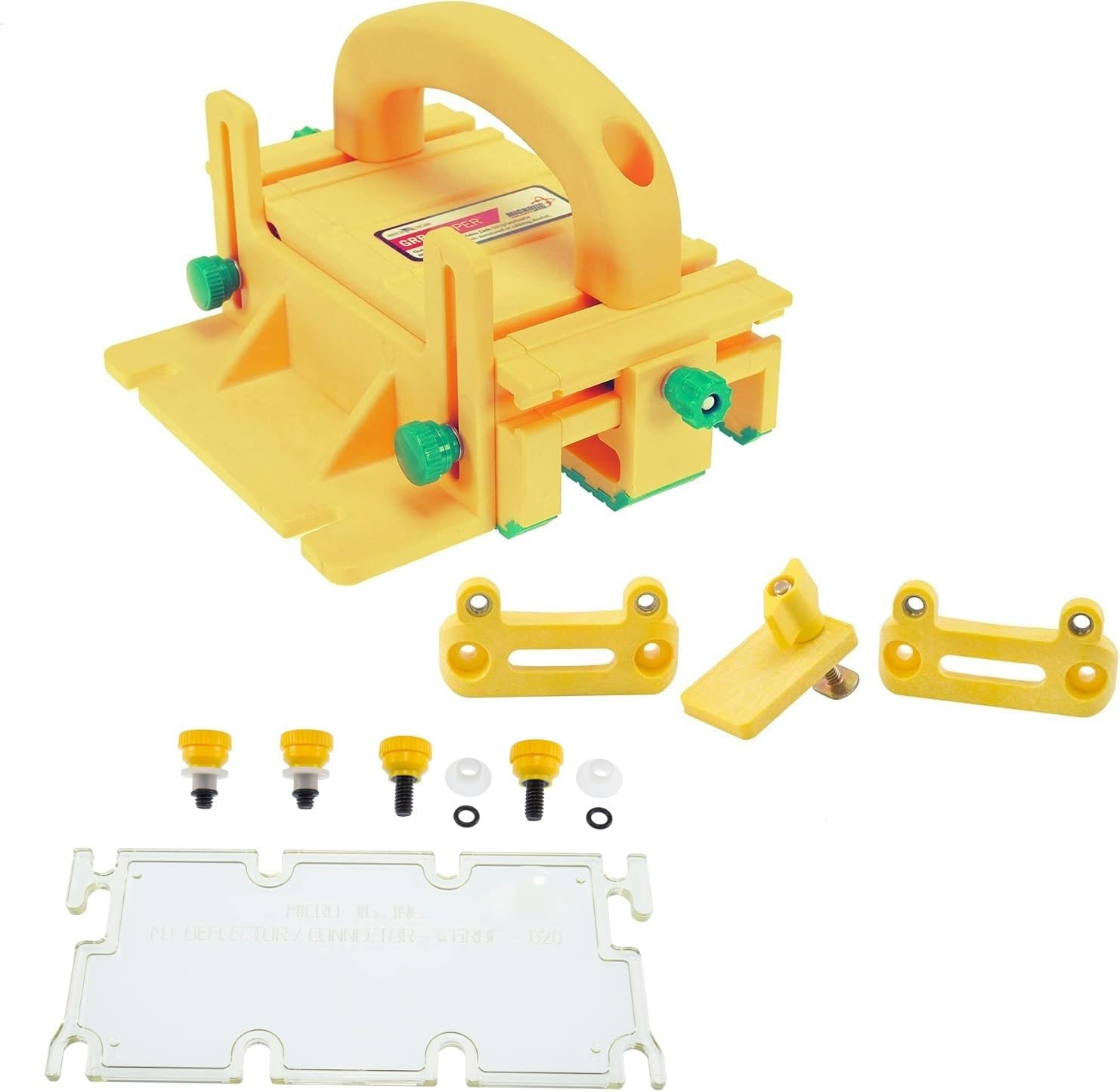 MICROJIG GRR-RIPPER GR-100 3D Table Saw Pushblock, with Deflector and ...