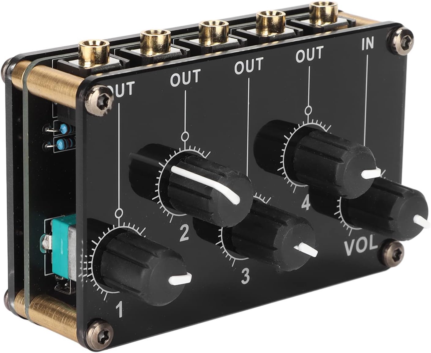 Studio Audio Mixer, Sound Board Console with 4 Channel, Professional ...