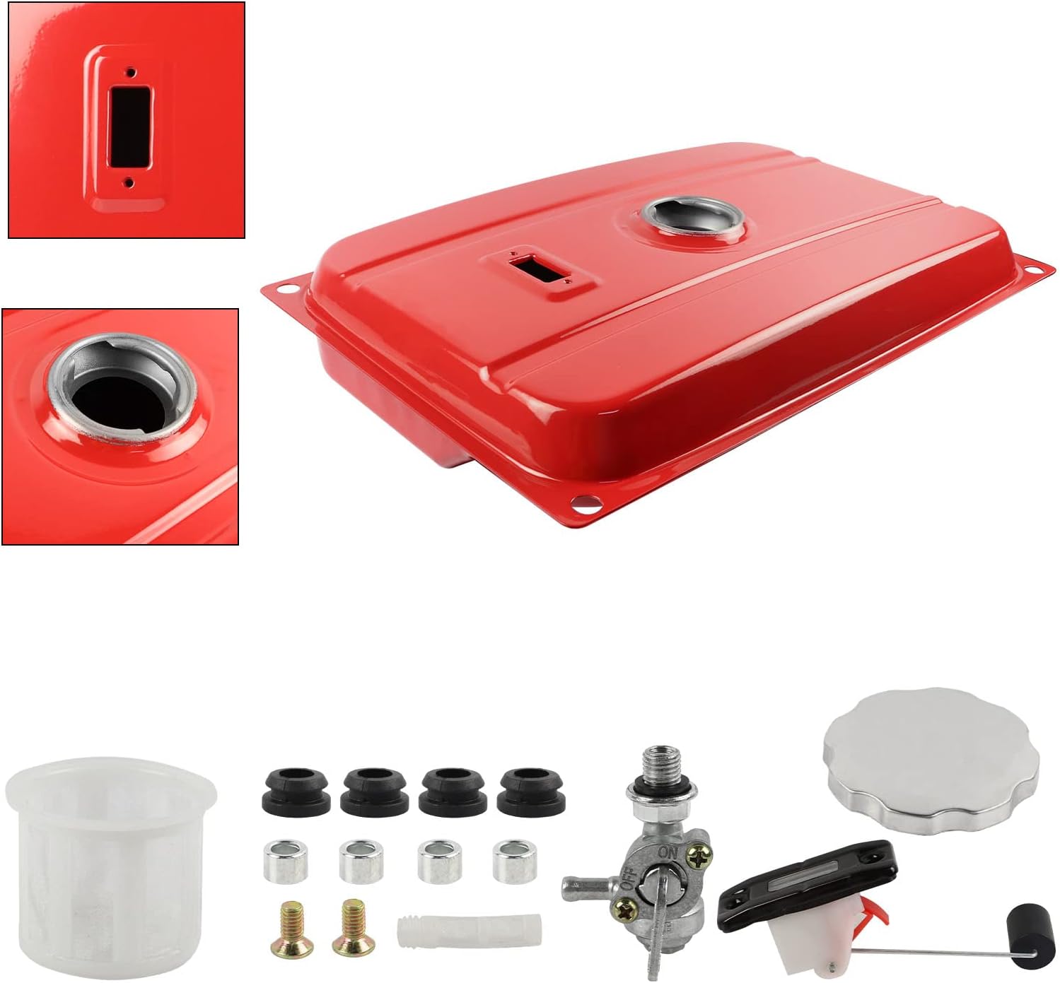 Amazon.com: FLYPIG 2-3KW Red Universal 5 Gallon（US） Generator Fuel Tank ...