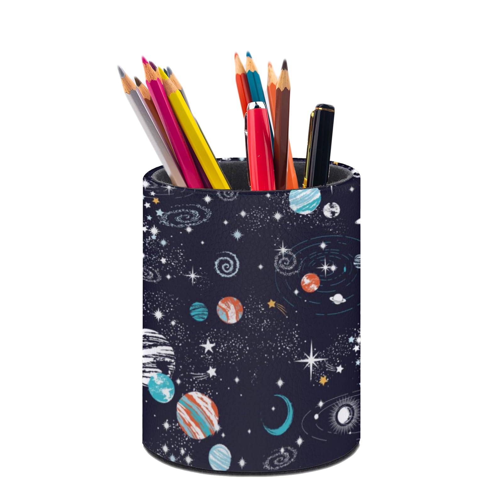 Amazon.com: XUWU Galaxy Space Planets Pen Holder Pencil Organizer Cute ...