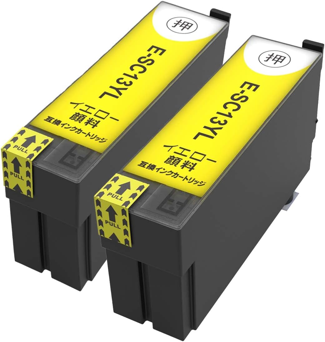 Amazon.co.jp: ベルカラー エプソン 互換 インクカートリッジ SC13YL SC13YM SC-T3150 SC-T2150 顔料 イエロー 2本パック : パソコン・周辺機器